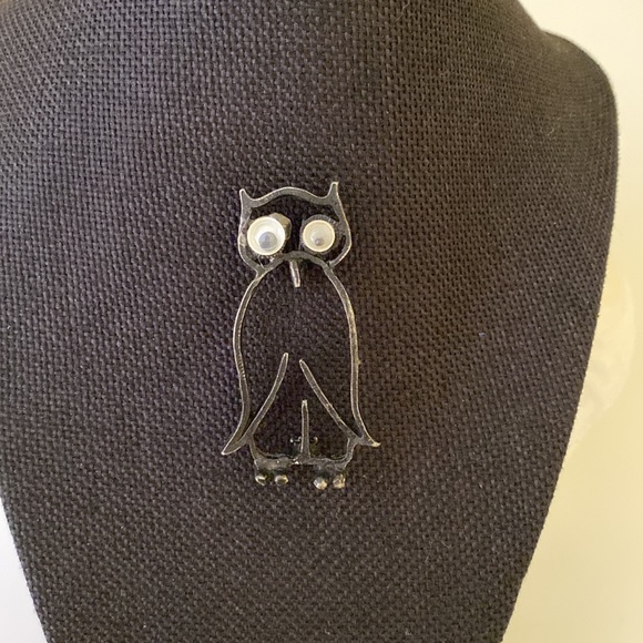@Joy | Jewelry | Joy 6s Whimsical Googly Eyes Black Metal Openwork Owl ...